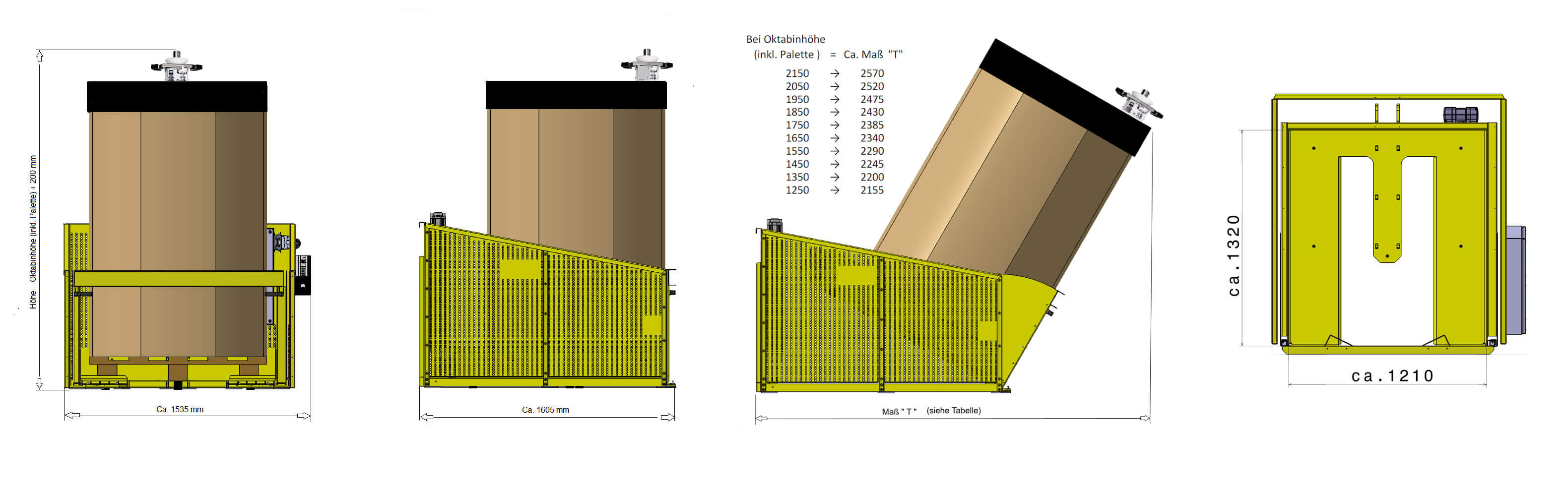 Octabin Discharge Station